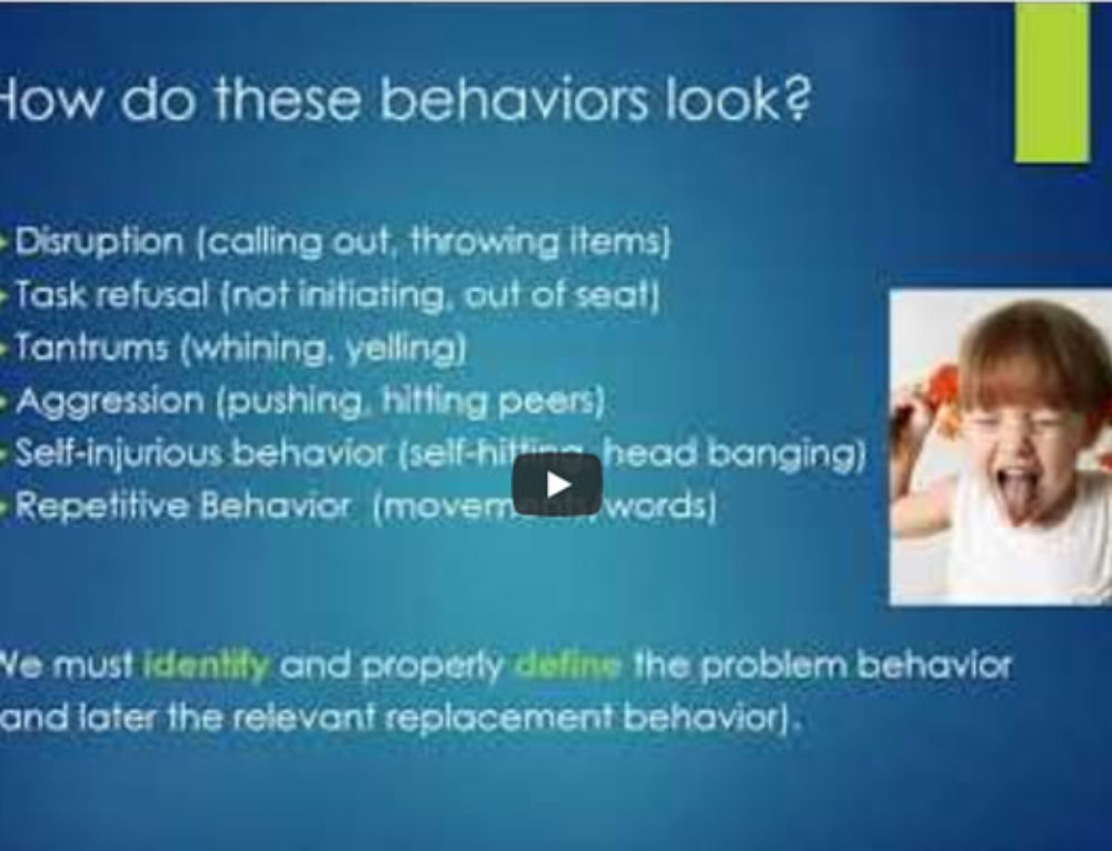 Handling Difficult Behaviors Lecture at MBC - Autism Treatment